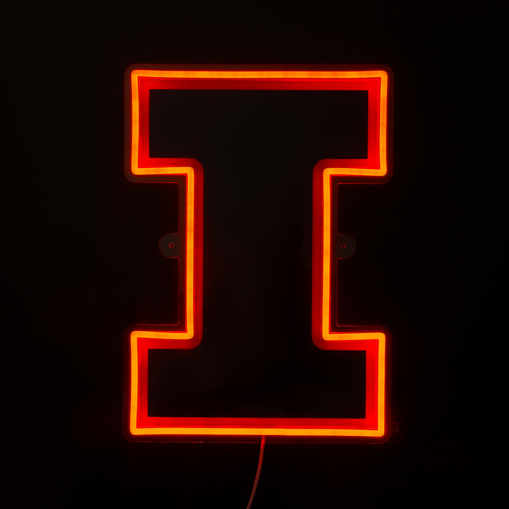 Illinois Fighting Illini Logo LED Neon Sign | Saturday Neon
