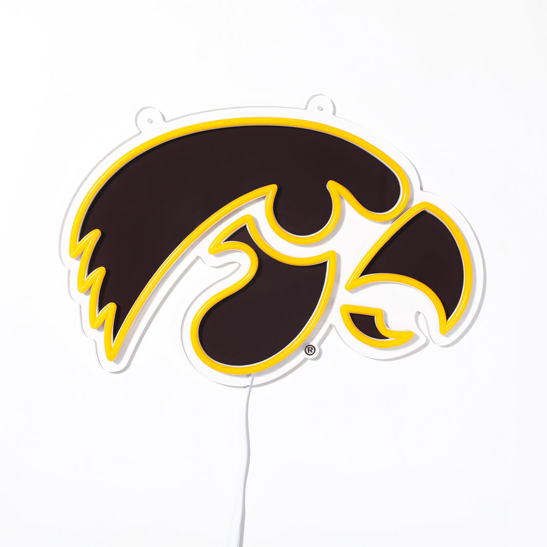 Iowa Hawkeyes LED Neon Signs, Iowa Light-Up Signs | Saturday Neon