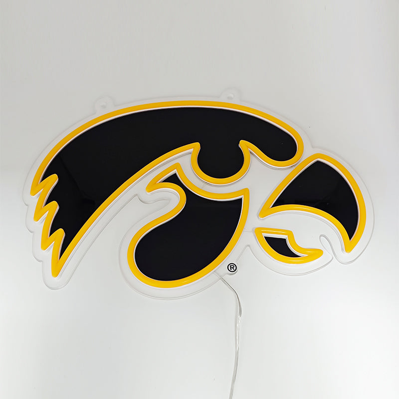 Iowa Hawkeyes Logo LED Neon Sign | Saturday Neon