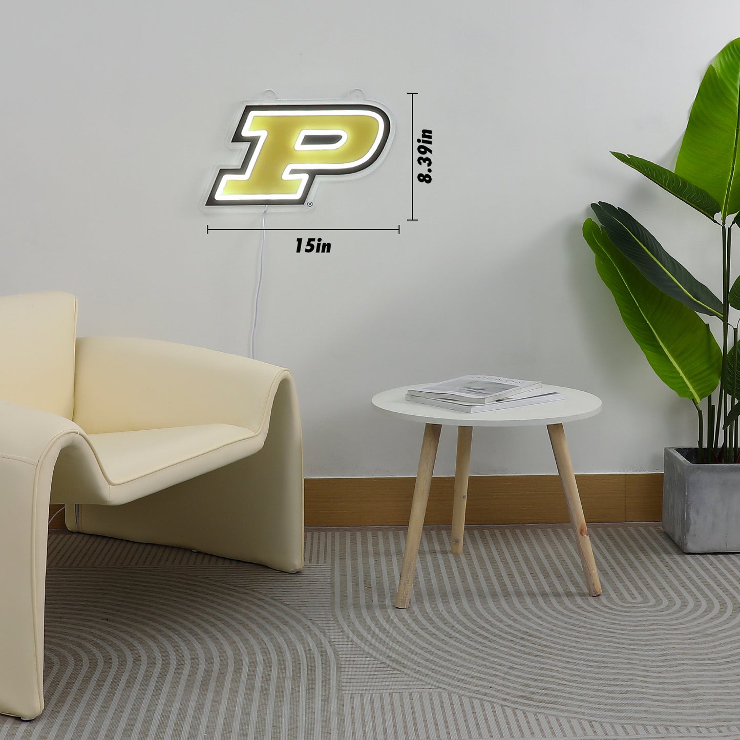 Purdue Logo LED Neon Sign | Saturday Neon