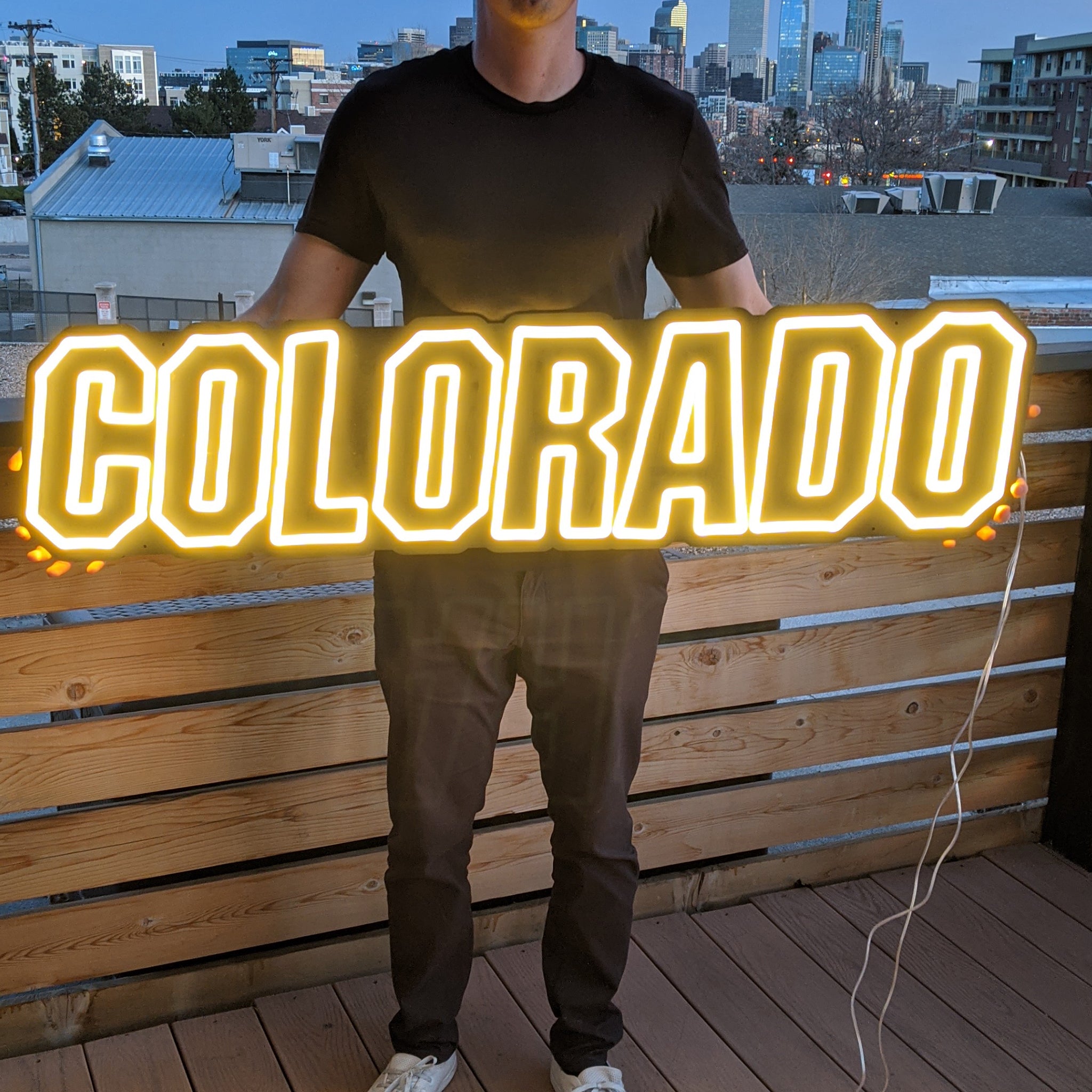 CU Buffs "Colorado" Neon Sign | Collegiate Neon Signs